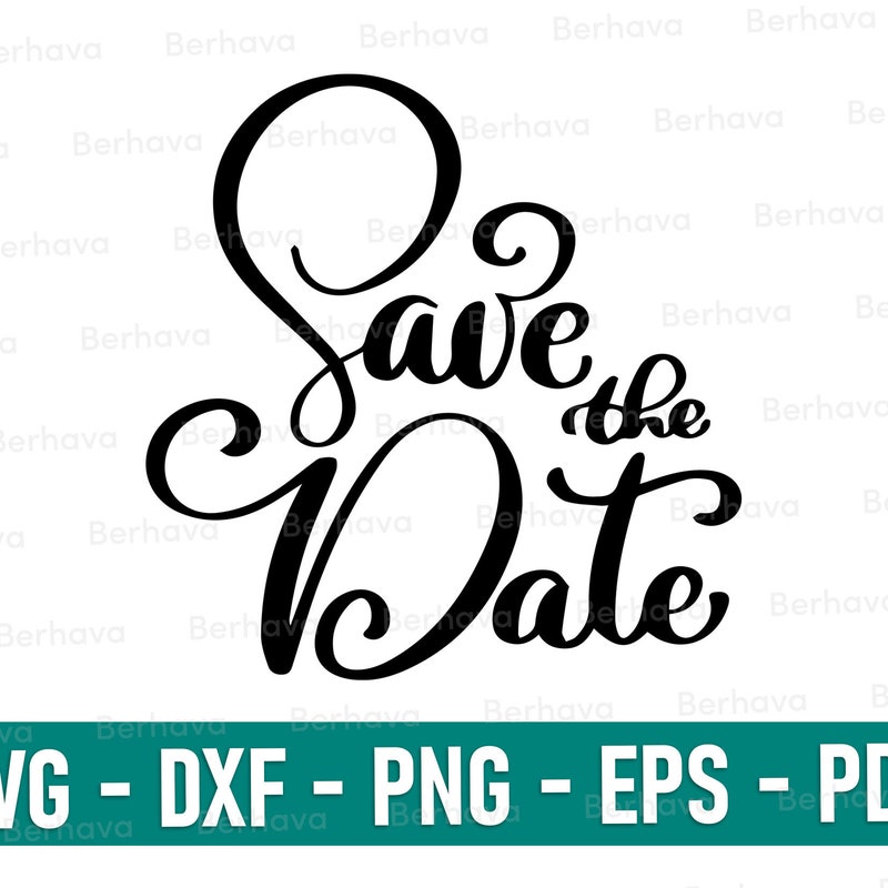 Save the Date Svg - Etsy