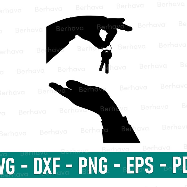 Keys Silhouette - Etsy