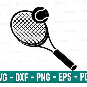 Tennis Racket Svg/png/dxf/eps/pdf, Tennis Racquets Tennis Svg, Tennis ...