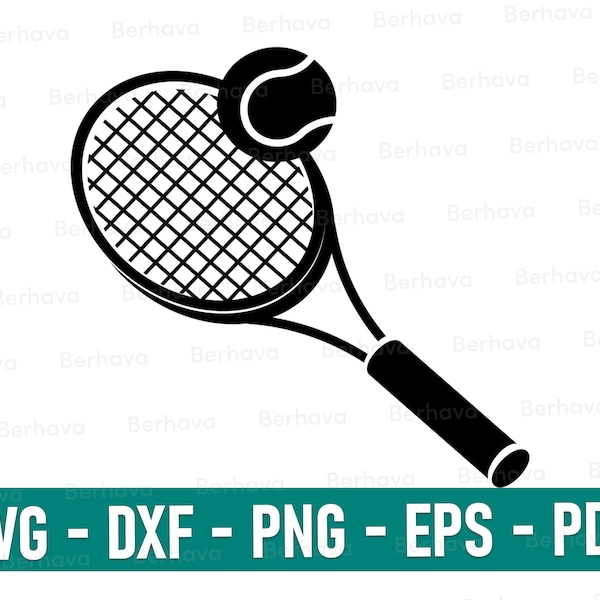 Tennis Racket Svg - Etsy