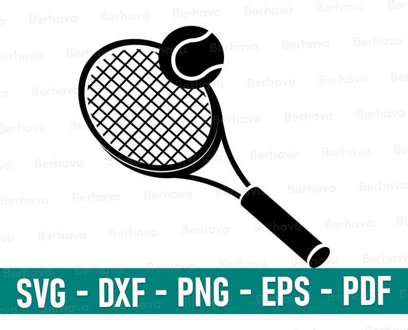 Tennis Racket Svg/png/dxf/eps/pdf Tennis Racquets Tennis Svg - Etsy