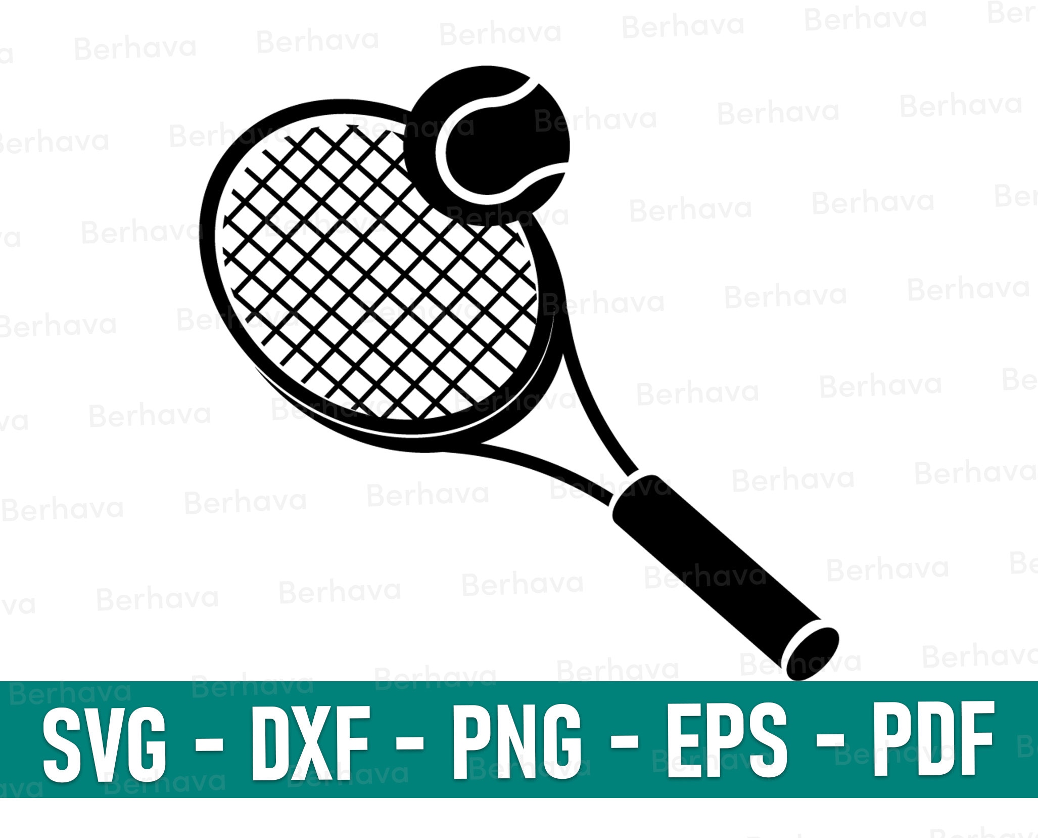 Tennis Racket Svg/png/dxf/eps/pdf Tennis Racquets Tennis Svg - Etsy