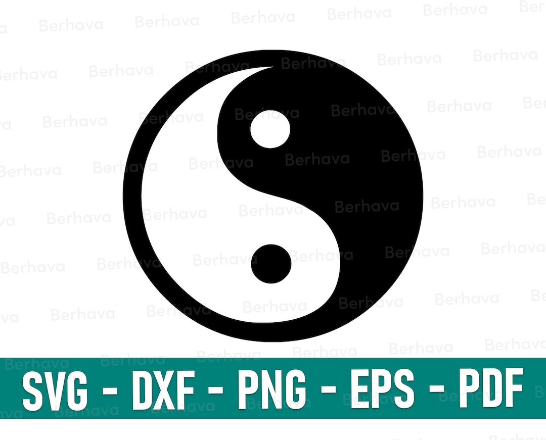 Ying Yang Svg, Ying Yang Cricut,ying Yang Png, Ying Yang Vector Clipart ...