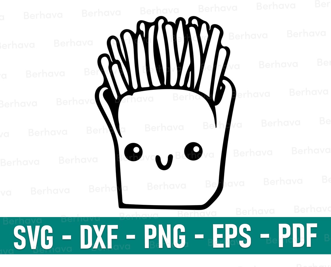 Fries Svg/png/dxf/eps/pdf, | Digital File for Instant Download. - Etsy