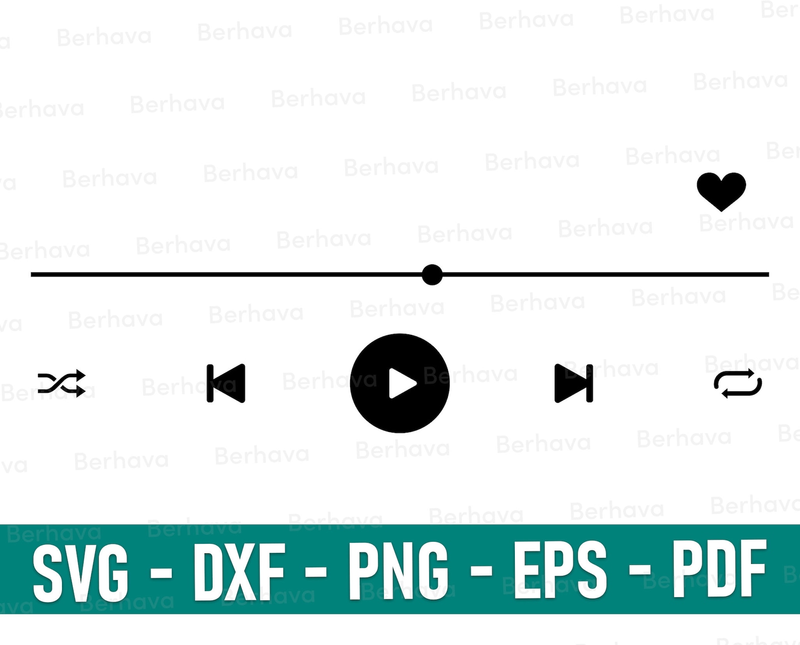 Audio Control Buttons SVG, Music Player Svg,music Player Svg,playlist ...