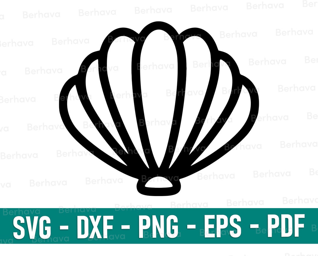 Seashell Svg, Seashell Cricut,seashell Png, Seashell Vector Clipart ...