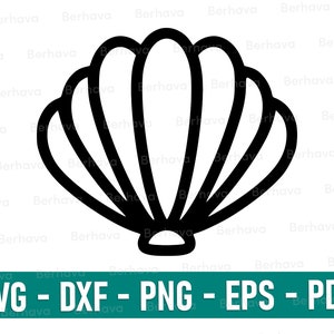 Seashell Svg, Seashell Cricut,seashell Png, Seashell Vector Clipart ...