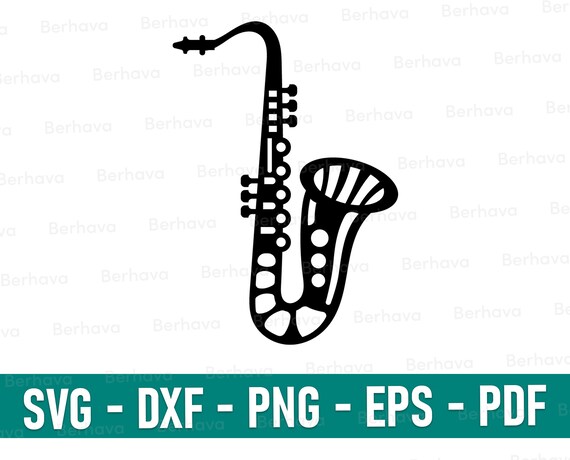 Saxophone Svg/png/dxf/eps/pdfsaxophone Svg Saxophone Vector | Etsy