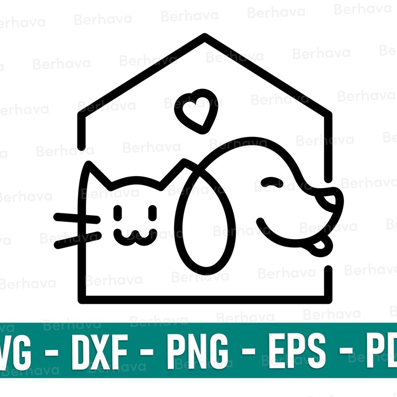 Dog and Cat Svg - Etsy