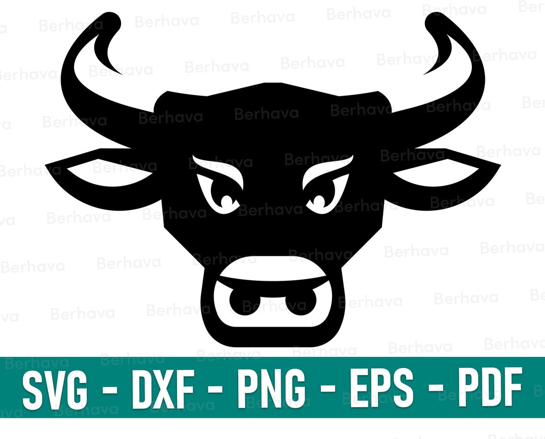 Bull Head SVG, Bull Head Png, Bull Head, Bull Head Cut File , Bull Head ...