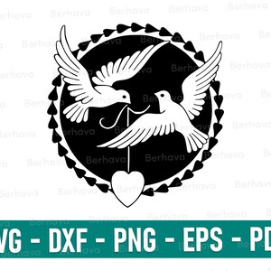 Dove Svg, Dove Cricut,dove Png, Dove Vector Clipart, Dove Silhouette ...
