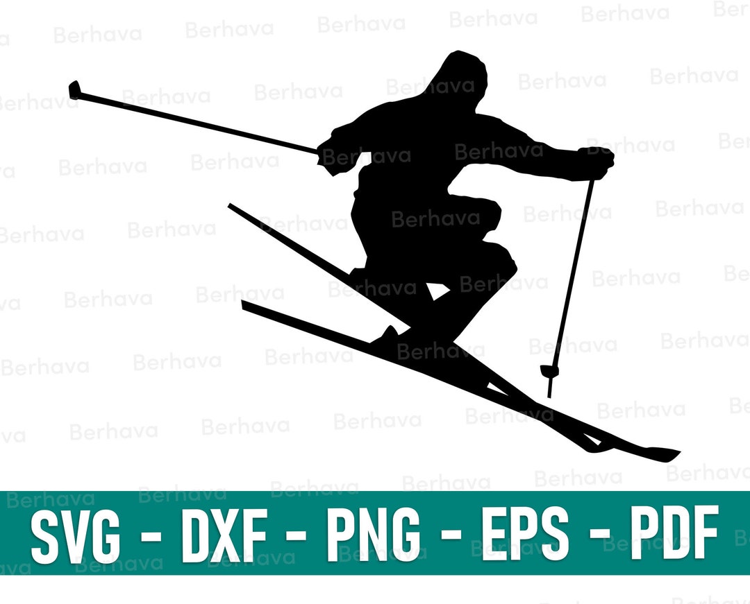 Skii Svg, Skii Cricut,skii Png, Skii Vector Clipart, Skii Silhouette ...