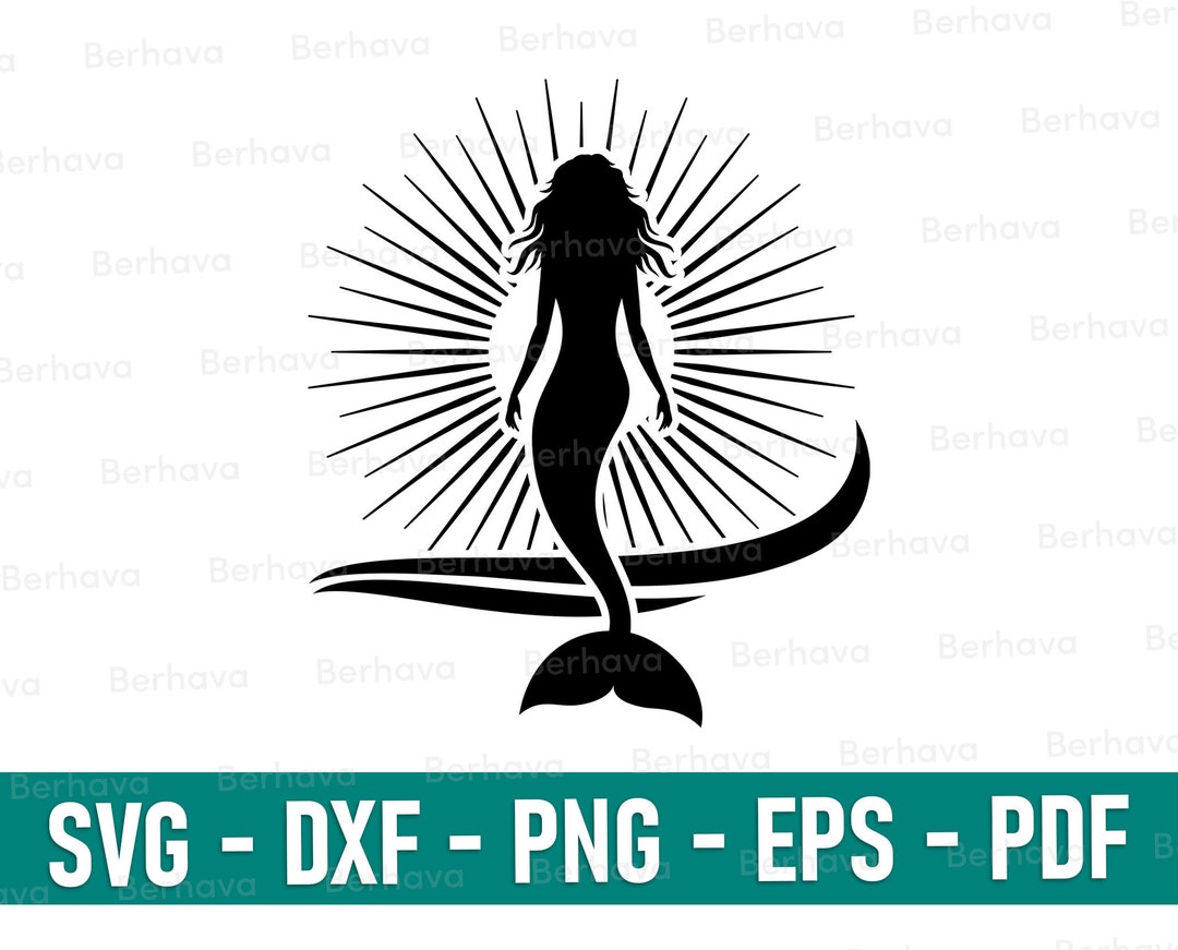 Mermaid Svg, Mermaid Cricut,mermaid Png, Mermaid Vector Clipart ...