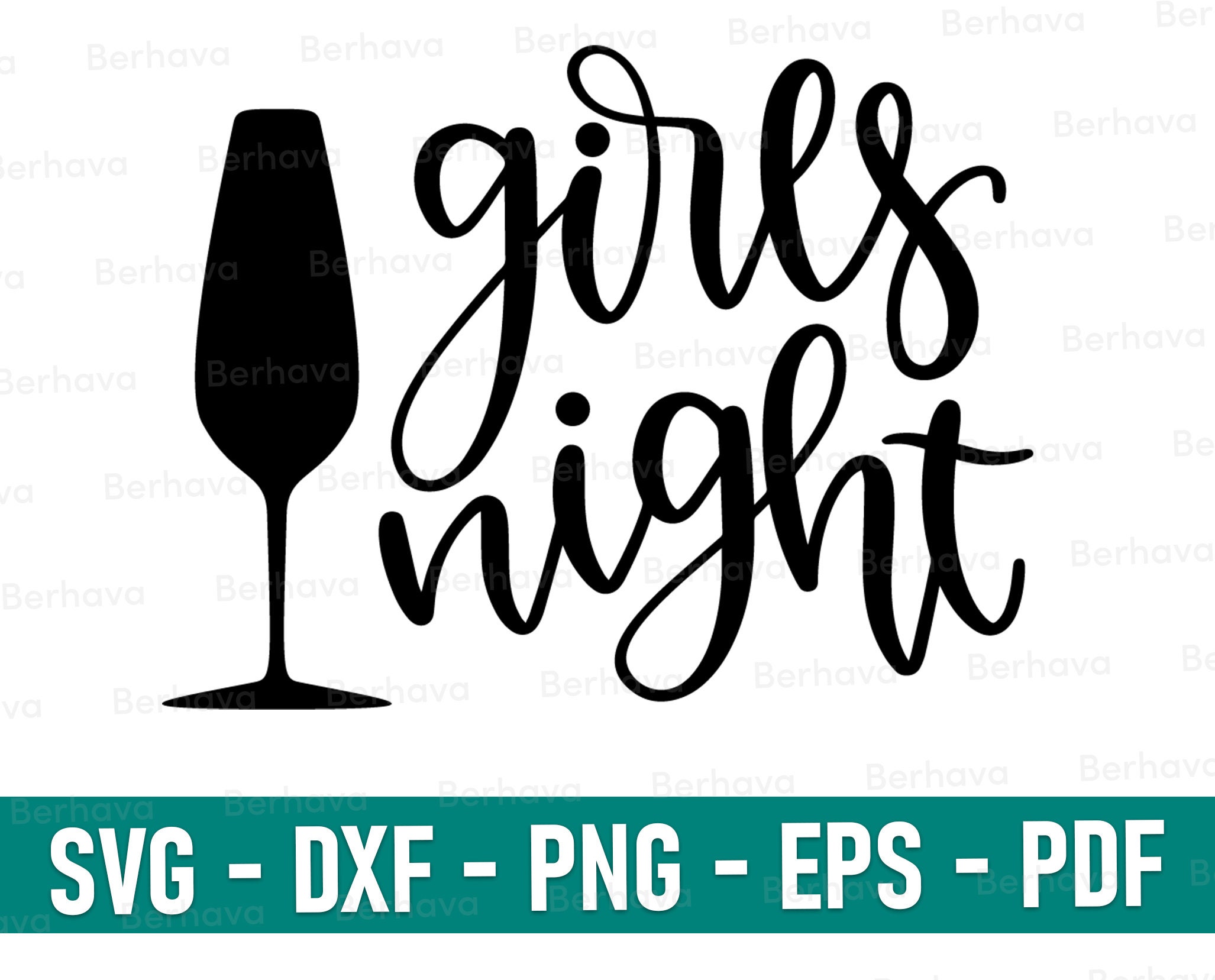 Girls Night Clip Art