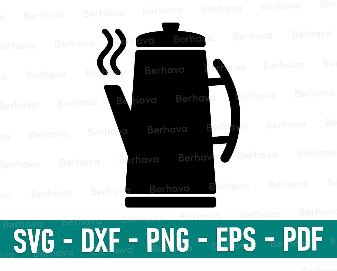 Coffee Pot Svg/png/dxf/eps/pdfcoffee Pot Svg Coffee Pot - Etsy
