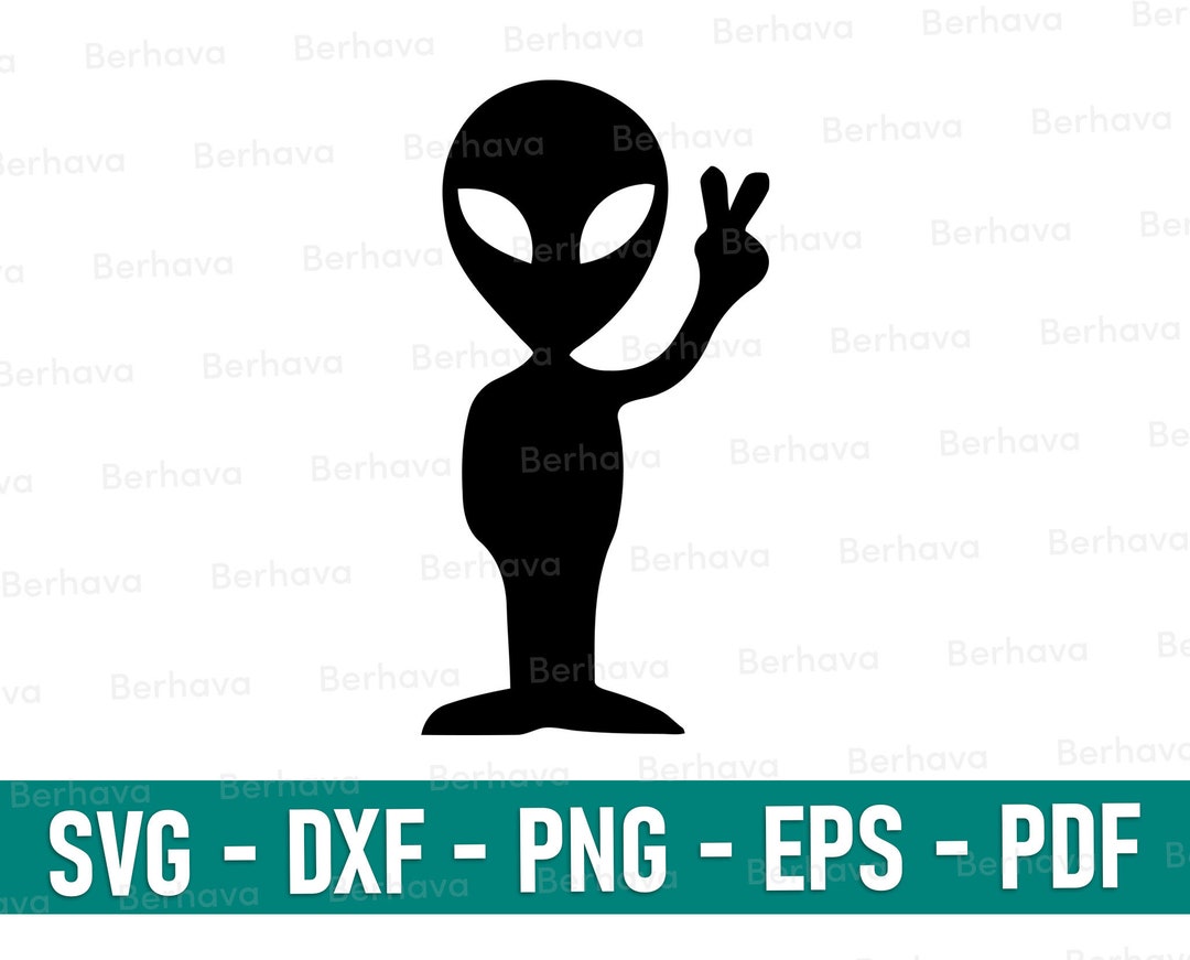 Alien Svg, Alien Cricut,alien Png, Alien Vector Clipart, Alien ...