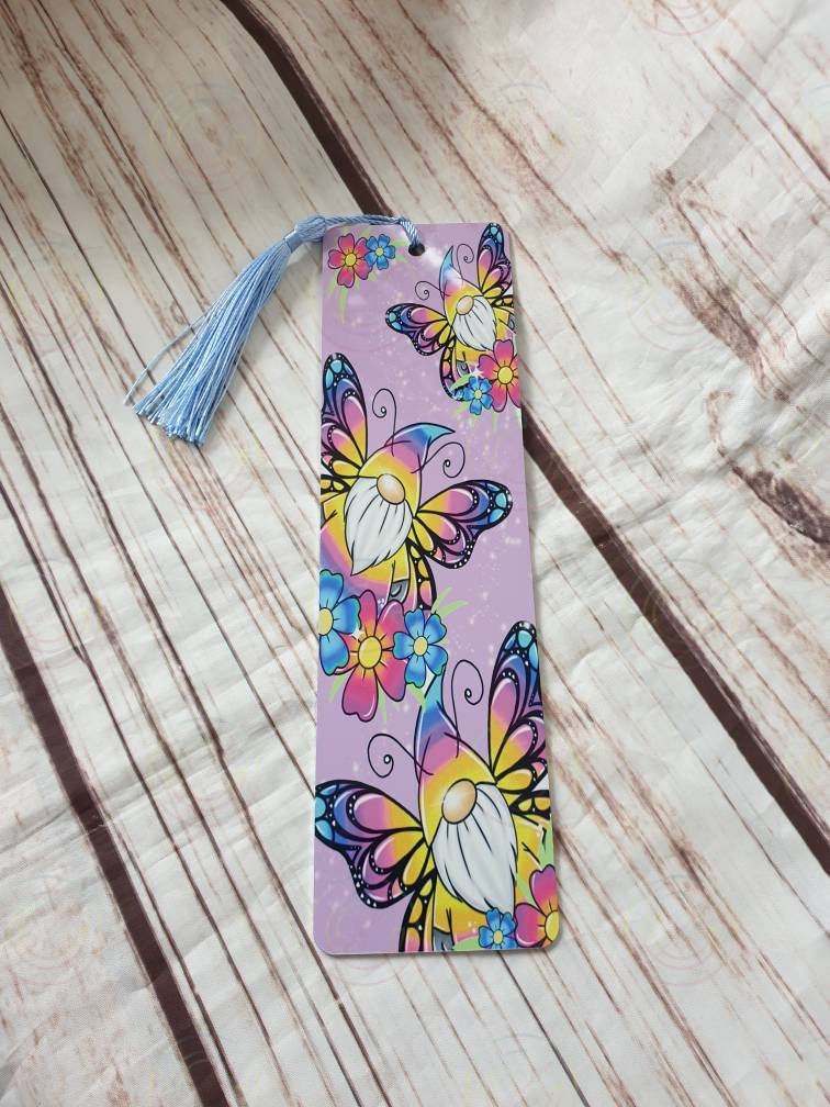 Butterfly Gonk Gnome Bookmark Design, Metal Bookmark, Girls Gift Ideas ...