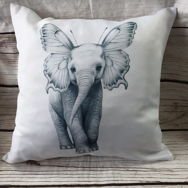Elephant Cushion - Etsy UK