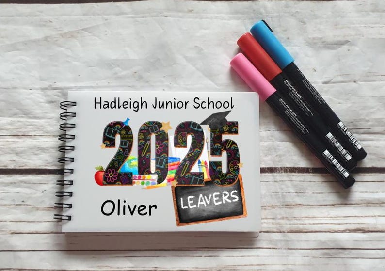 Leavers Book, Personalised School Notepad for Leavers, A6 End of Year ...