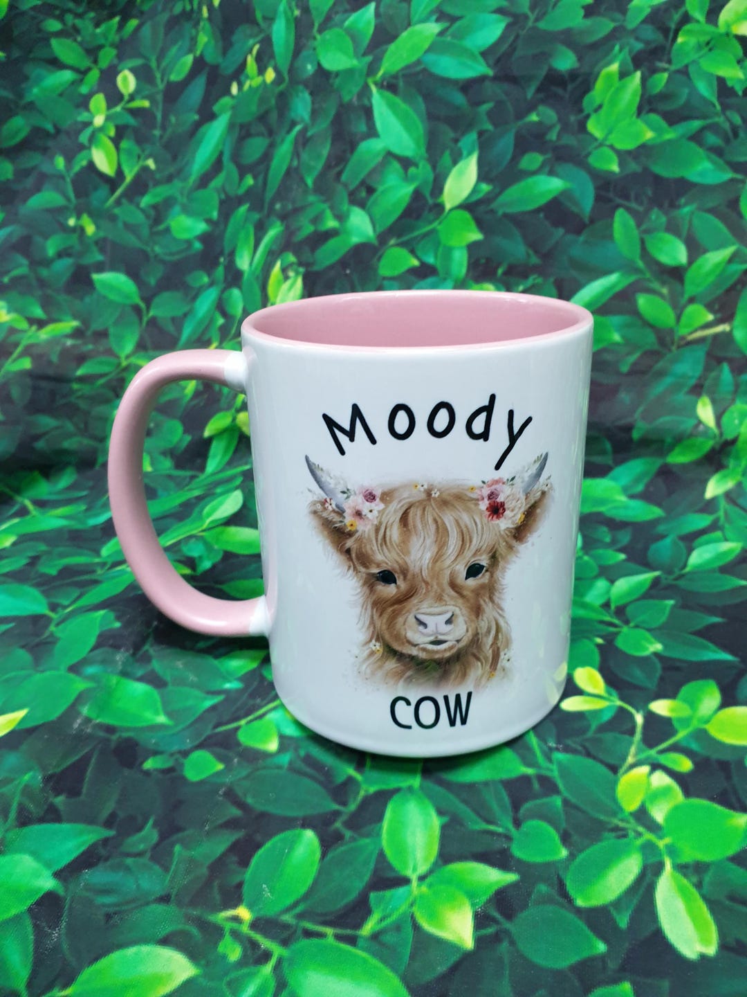 Moody Cow Mug, Cute Cow Mug Design, Cute Mug, Holy Cow Mug ...