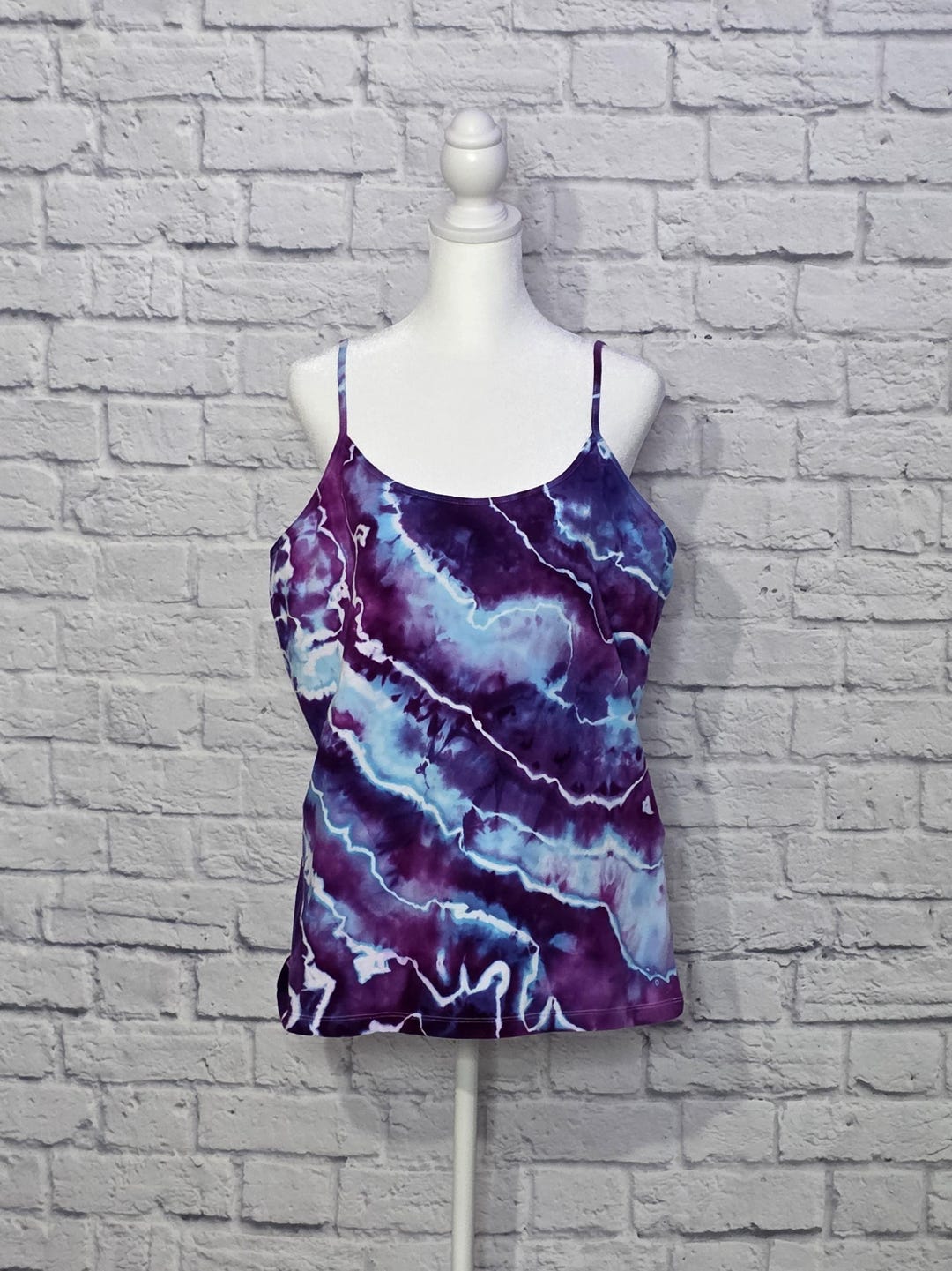 XXL Spaghetti String Tank Top | Camisole | Ice Dye Tank | Tank Tops ...