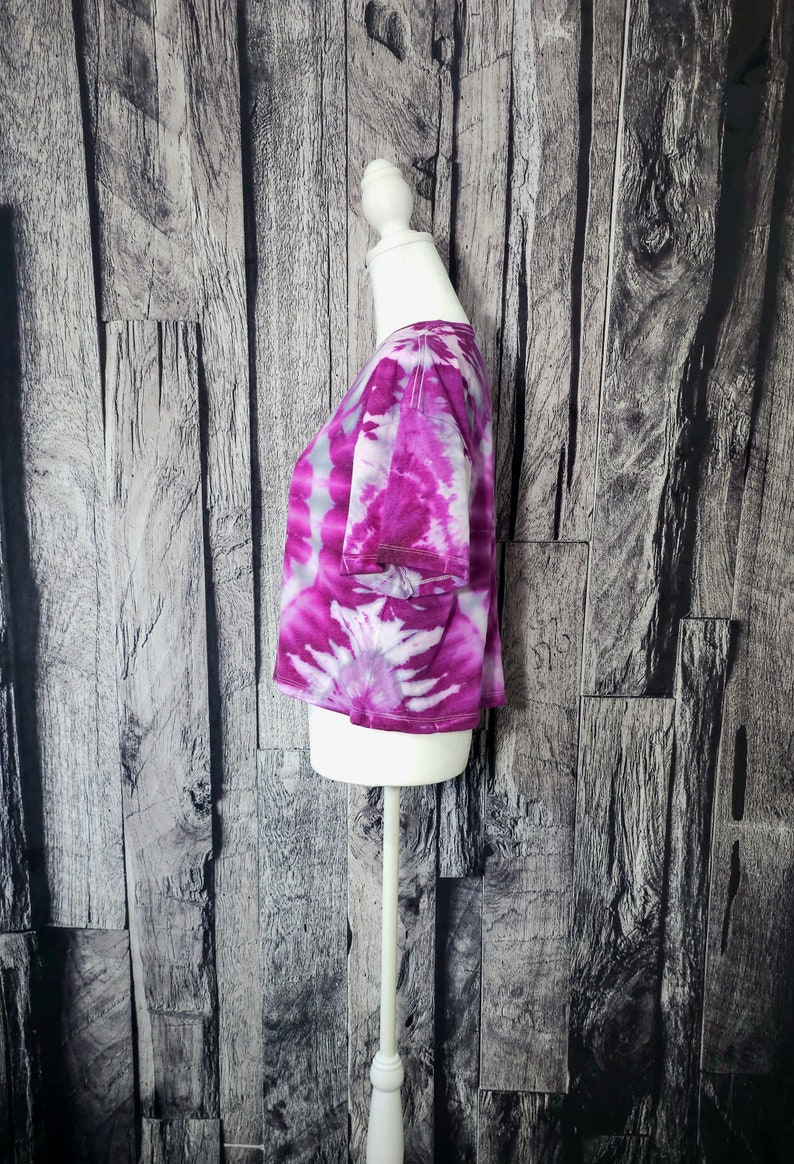 Women's Extra Large Ice Dye Crop Tops Festival Style Top Tie Die ...