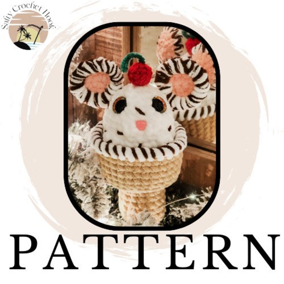 Mice Cream Cone Crochet Pattern - Etsy