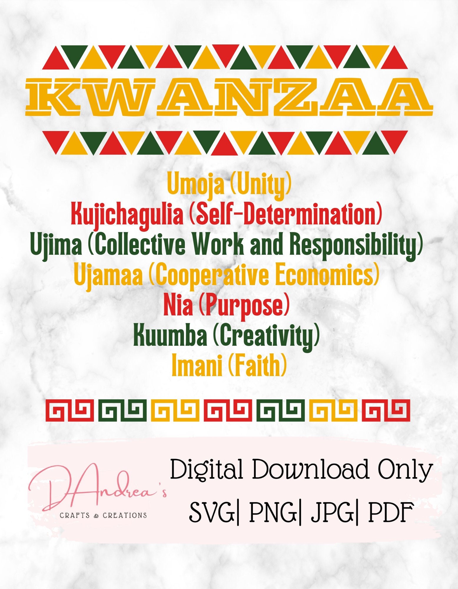 Kwanzaa SVG, 7 Principles of Kwanzaa Svg, Kwanzaa Shirt, Kwanzaa Png ...