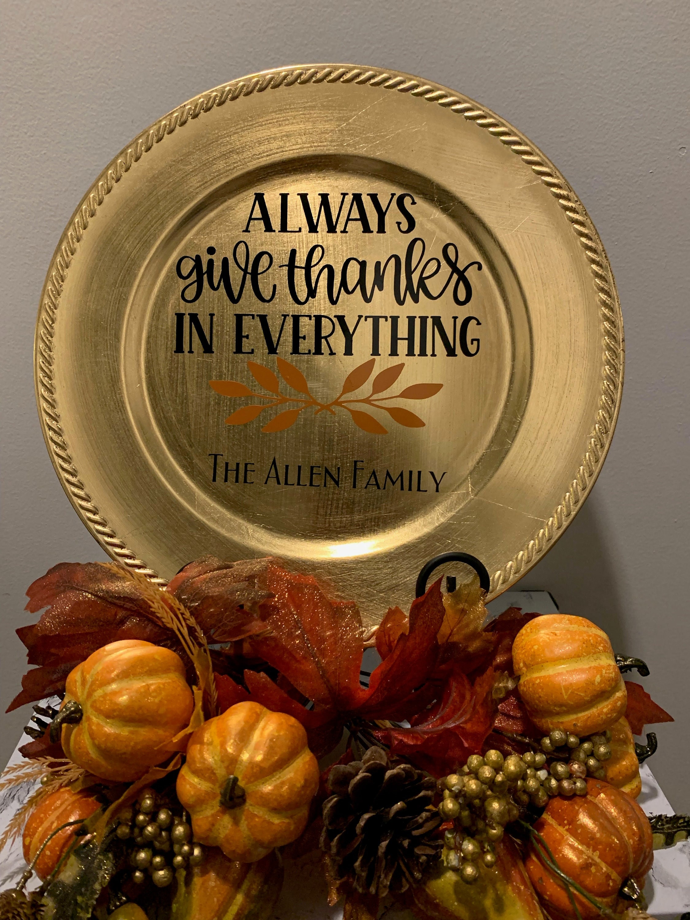 Custom Charger Plate | Personalized Charger Plate | Home Decor - Etsy