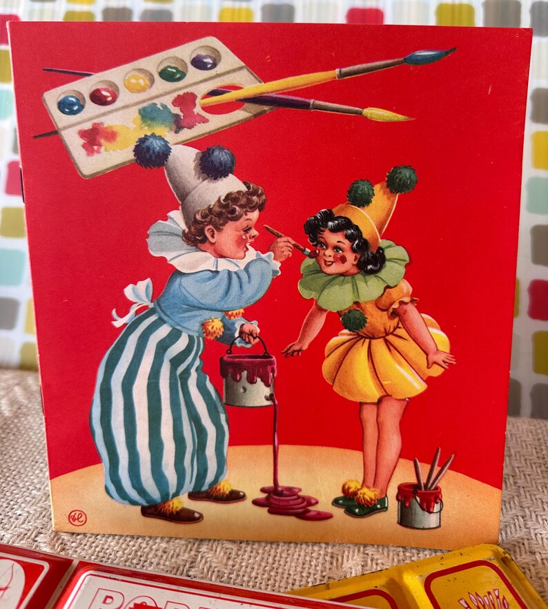 Vintage 1950s Children's Copy Paint Book - New/unused - Etsy