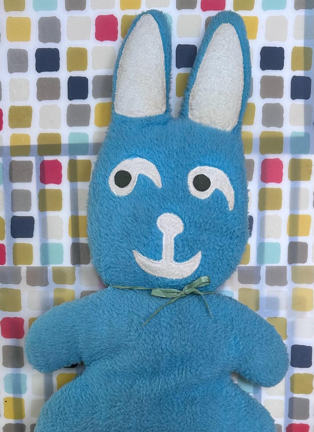 Vintage 1950s Blue Plush Bunny Rabbit Doll - Etsy