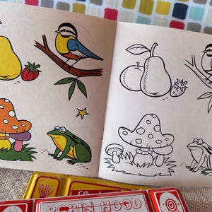 Vintage 1950s Children's Copy Paint Book - New/unused - Etsy