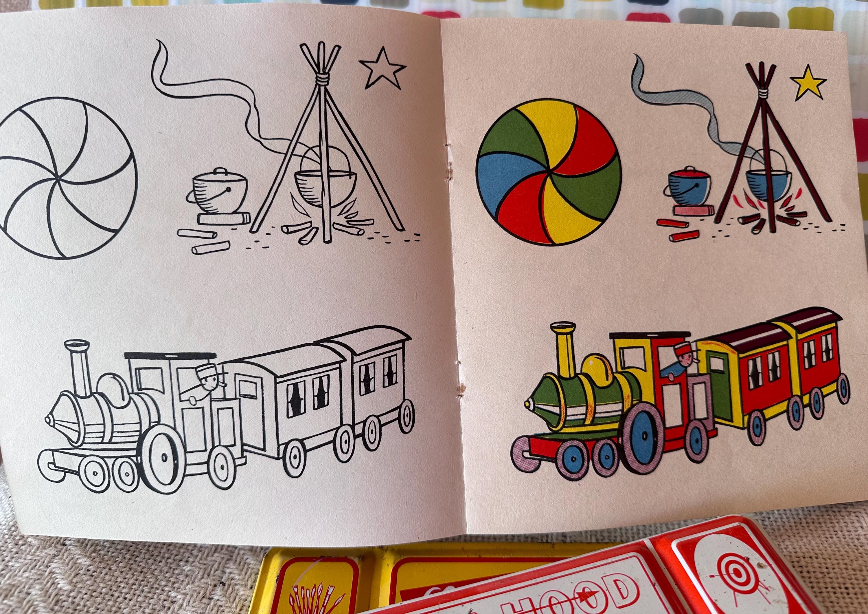 Vintage 1950s Children's Copy Paint Book - New/unused - Etsy