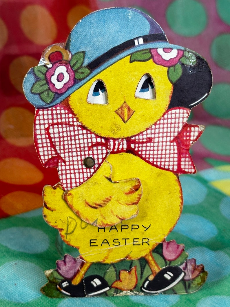 7 Vintage Easter Greeting Cards Foldout and Mechanical 1930's - 1970's ...