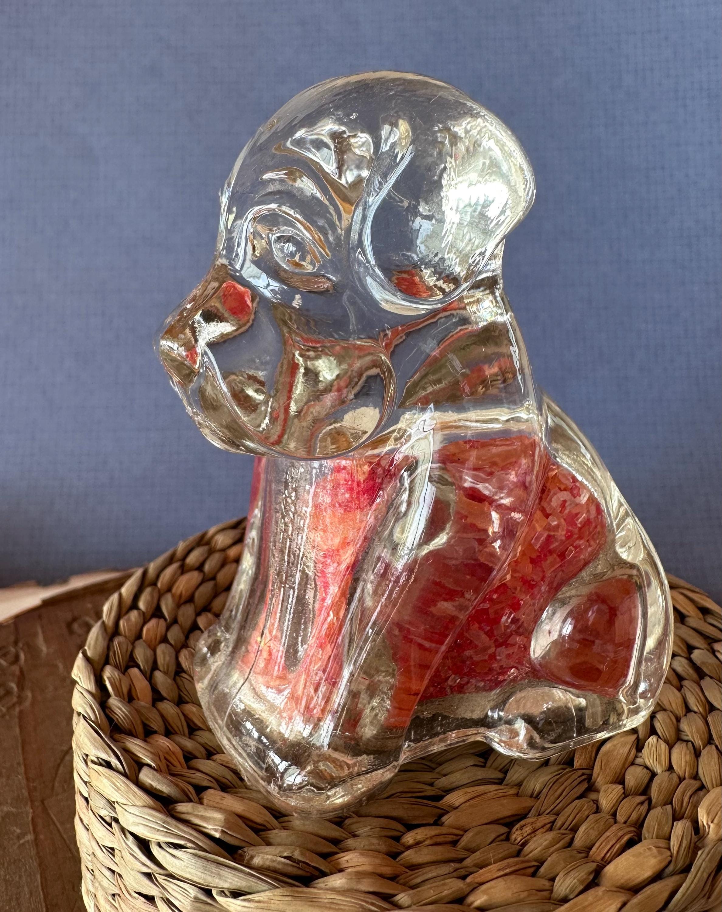 2 Vintage 1940s Glass Candy Containers "scottie Dog" & "mopey Little ...