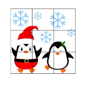 Kids Printable Christmas Puzzle, Holiday Activity Set, 3 Puzzle Set for ...