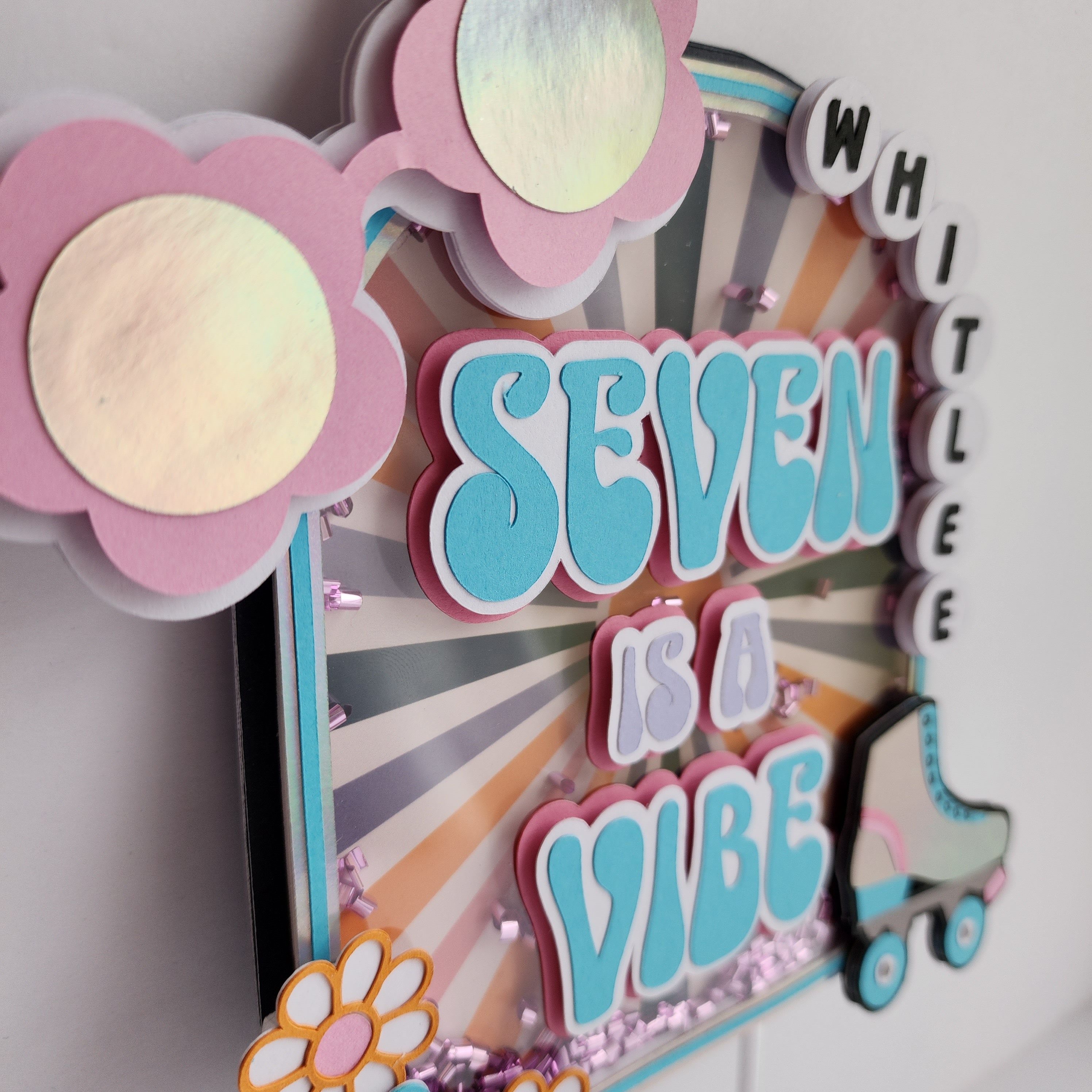 Retro Groovy Cake Topper, Groovy One, Two Groovy, Five is a Vibe ...