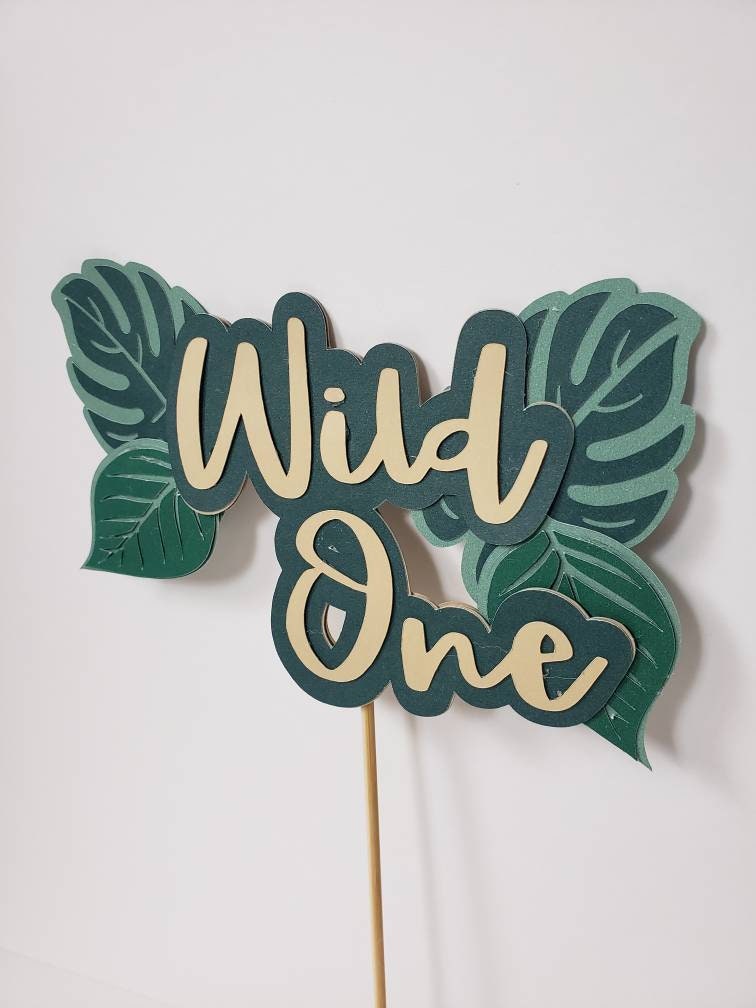 Zoo Safari Themed Birthday Cake Topper, Jungle Party Cake Topper, Party ...