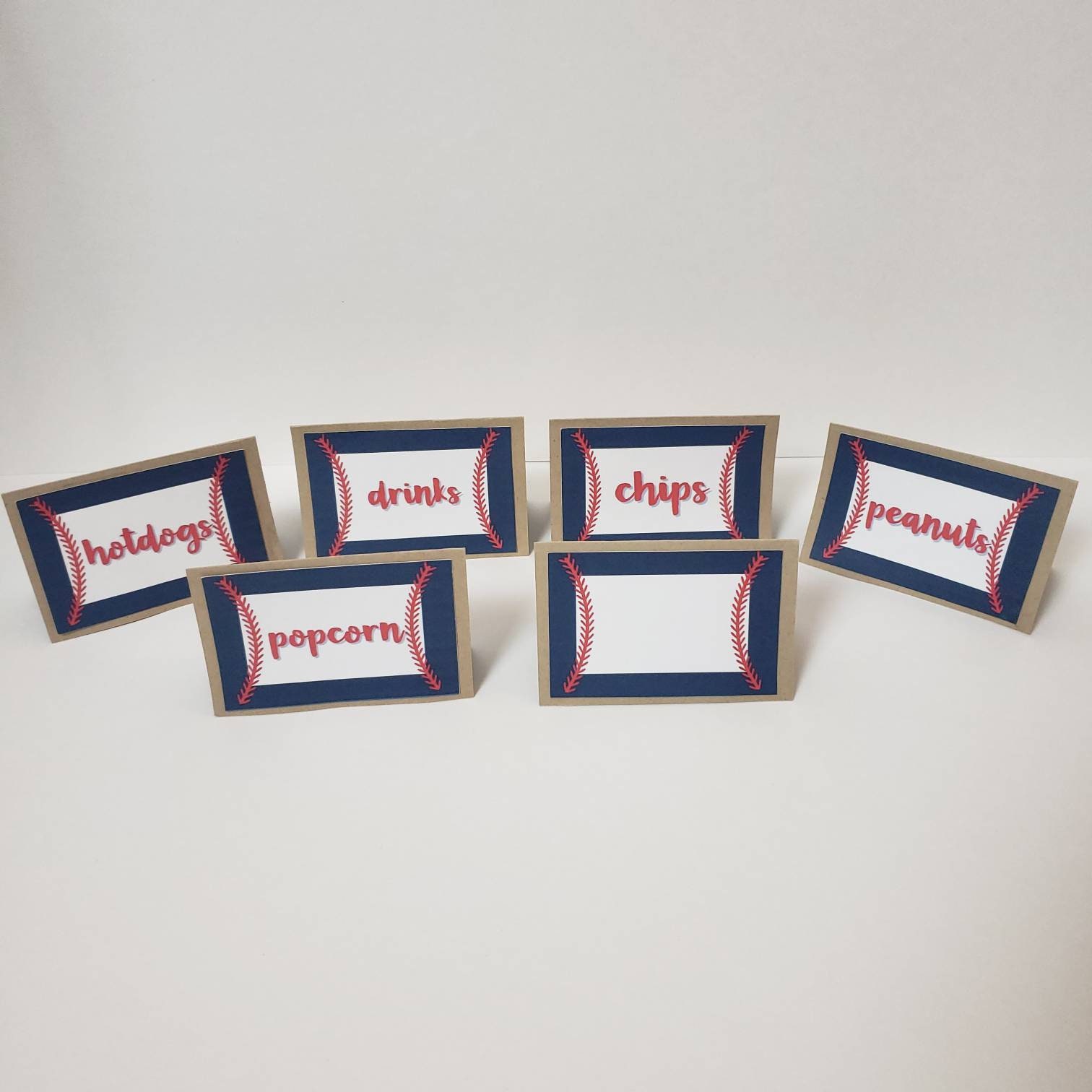 Baseball Party Food Tents, Custom Rookie of the Year Decor - Etsy