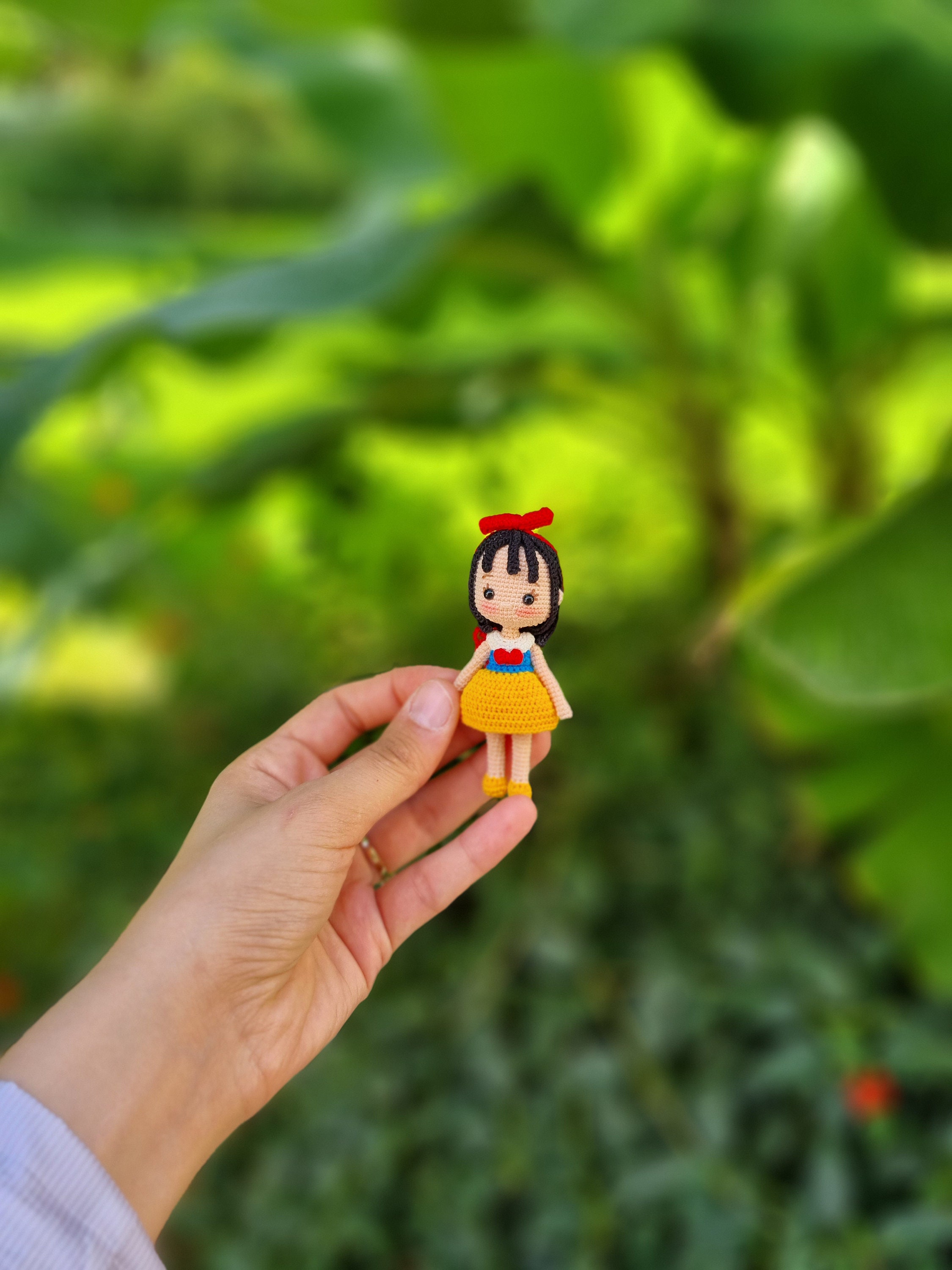 Amigurumi Miniature Snow White Doll Gift, Amigurumi Doll, Amigurumi ...