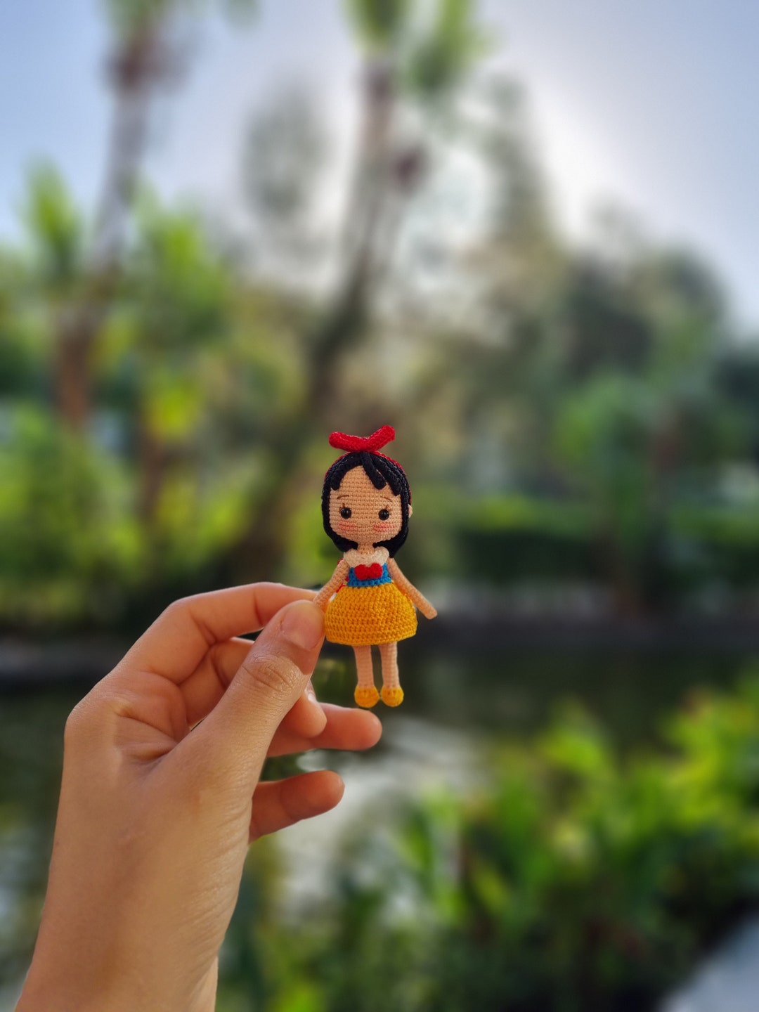 Amigurumi Miniature Snow White Doll Gift, Amigurumi Doll, Amigurumi ...