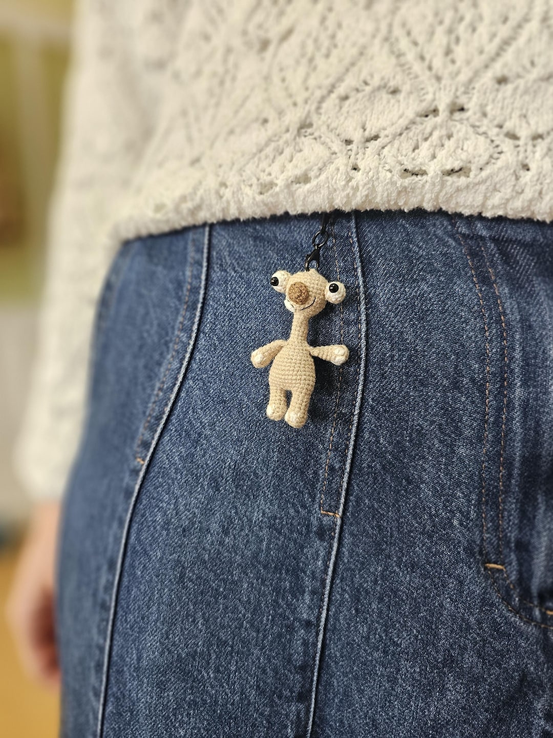 Miniature Sid Amigurumi – Tiny Crochet Ice Age Inspired Doll – Handmade ...