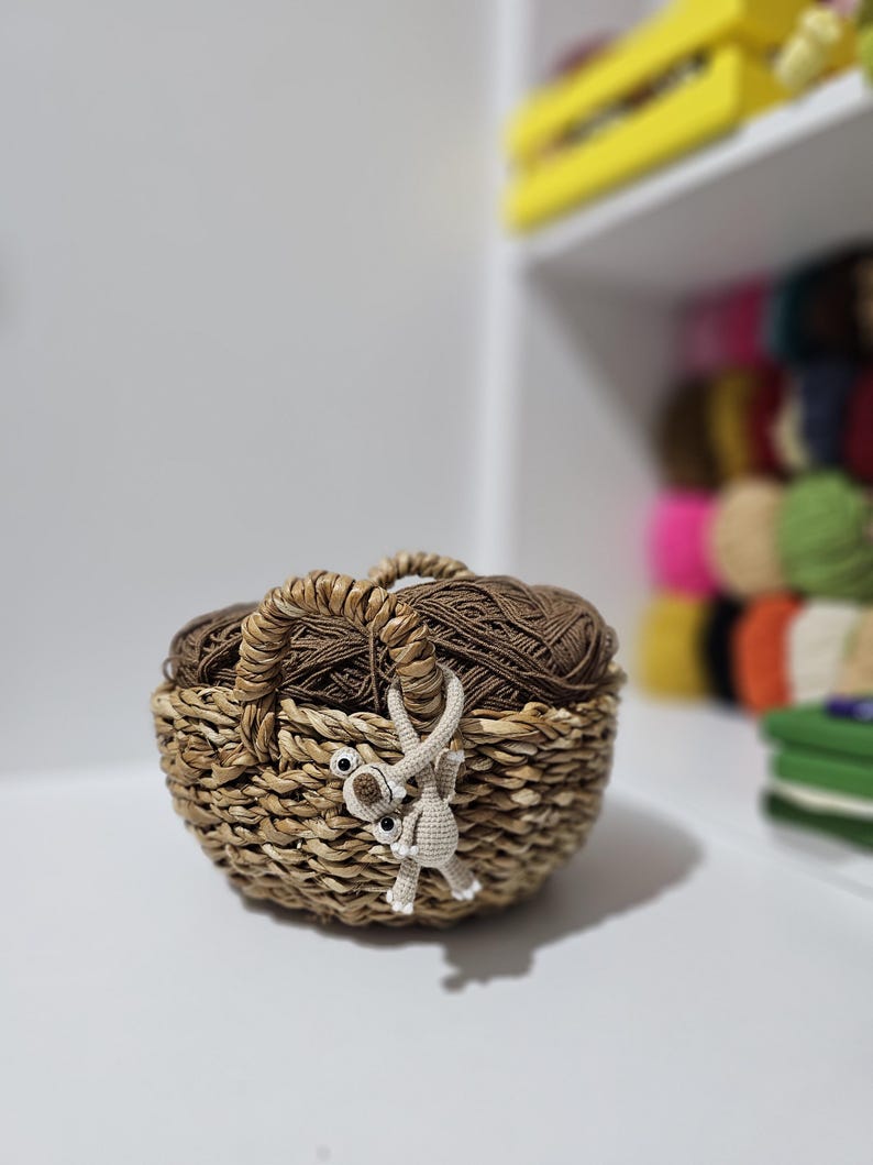 Miniature Sid Ice Age Amigurumi – Cute Crochet Sloth Bag Charm ...