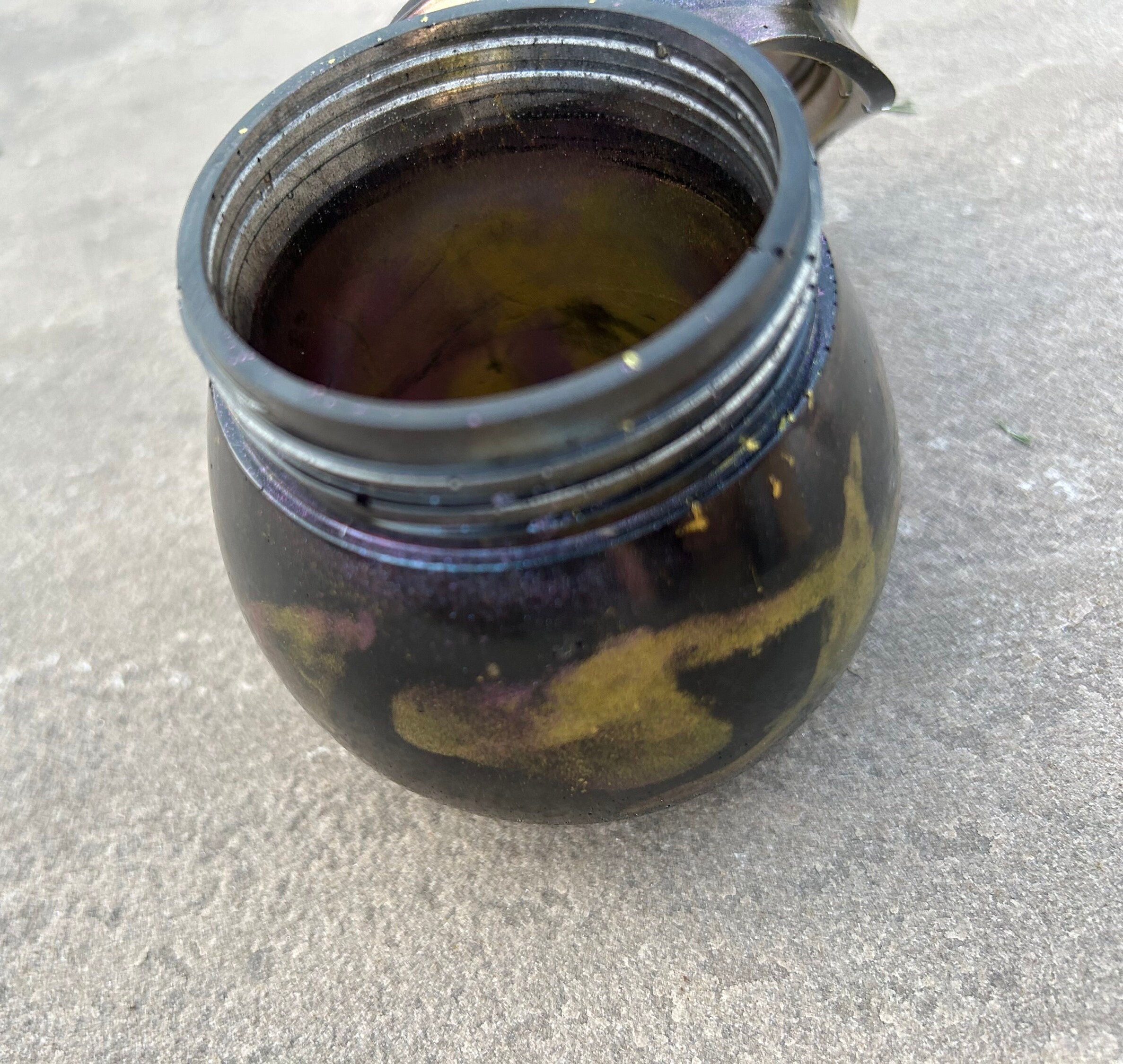 Artistic Epoxy Jar Epoxy Resin Color Splatter Jar Epoxy Jar - Etsy