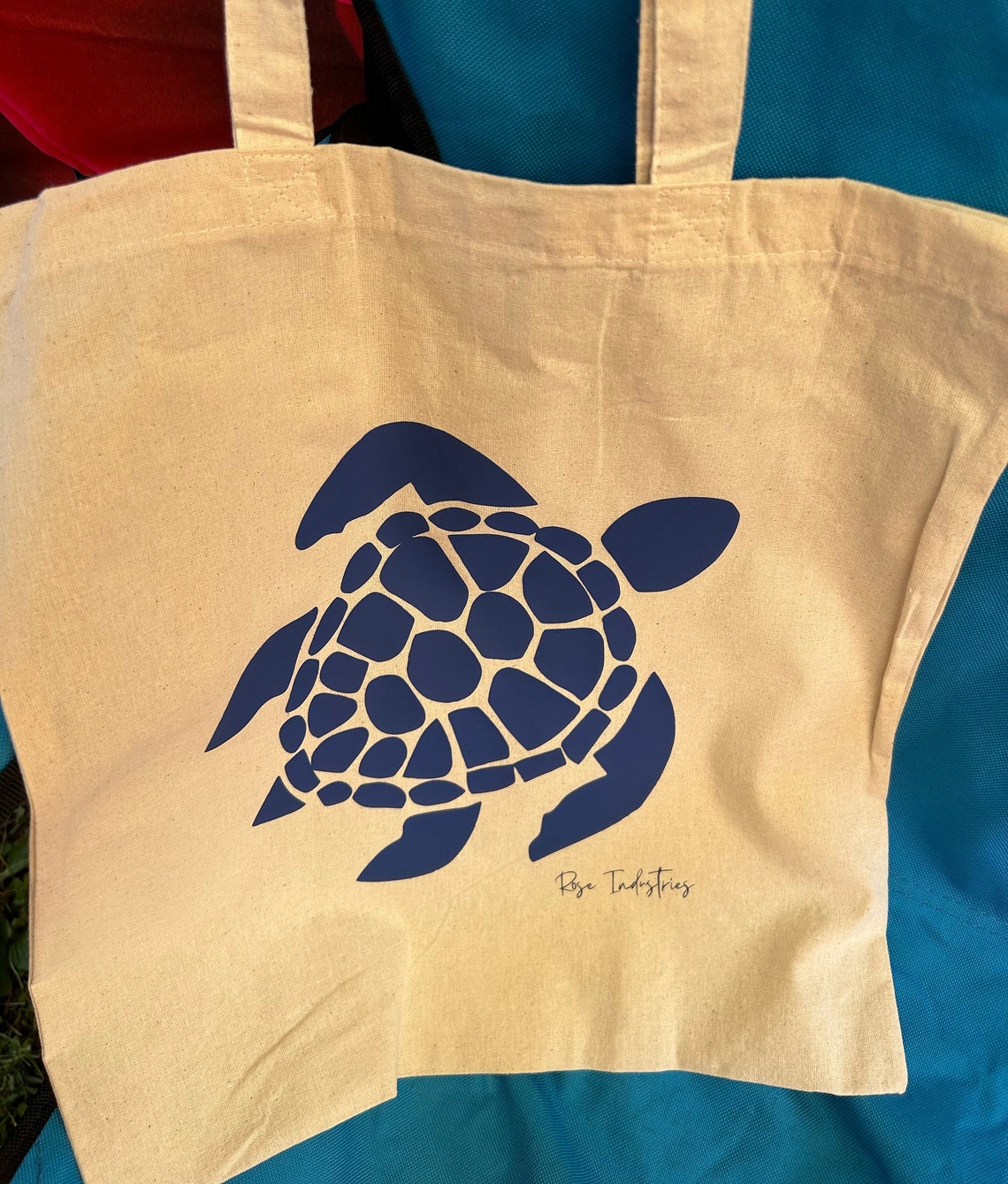 Turtle Tote Bag, Summer Tote Bag, Sea Turtle Tote Bag, Canvas Tote Bag ...