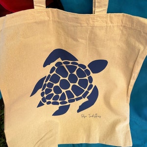 Turtle Tote Bag, Summer Tote Bag, Sea Turtle Tote Bag, Canvas Tote Bag ...