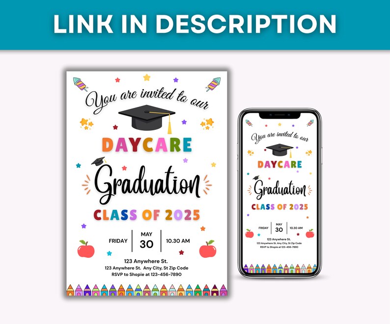 Editable Daycare Graduation Certificate Template: Printable School ...