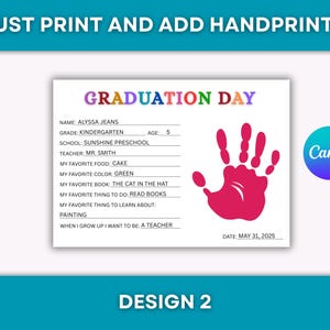 Editable Kindergarten Graduation Certificate: Photo Keepsake Canva ...