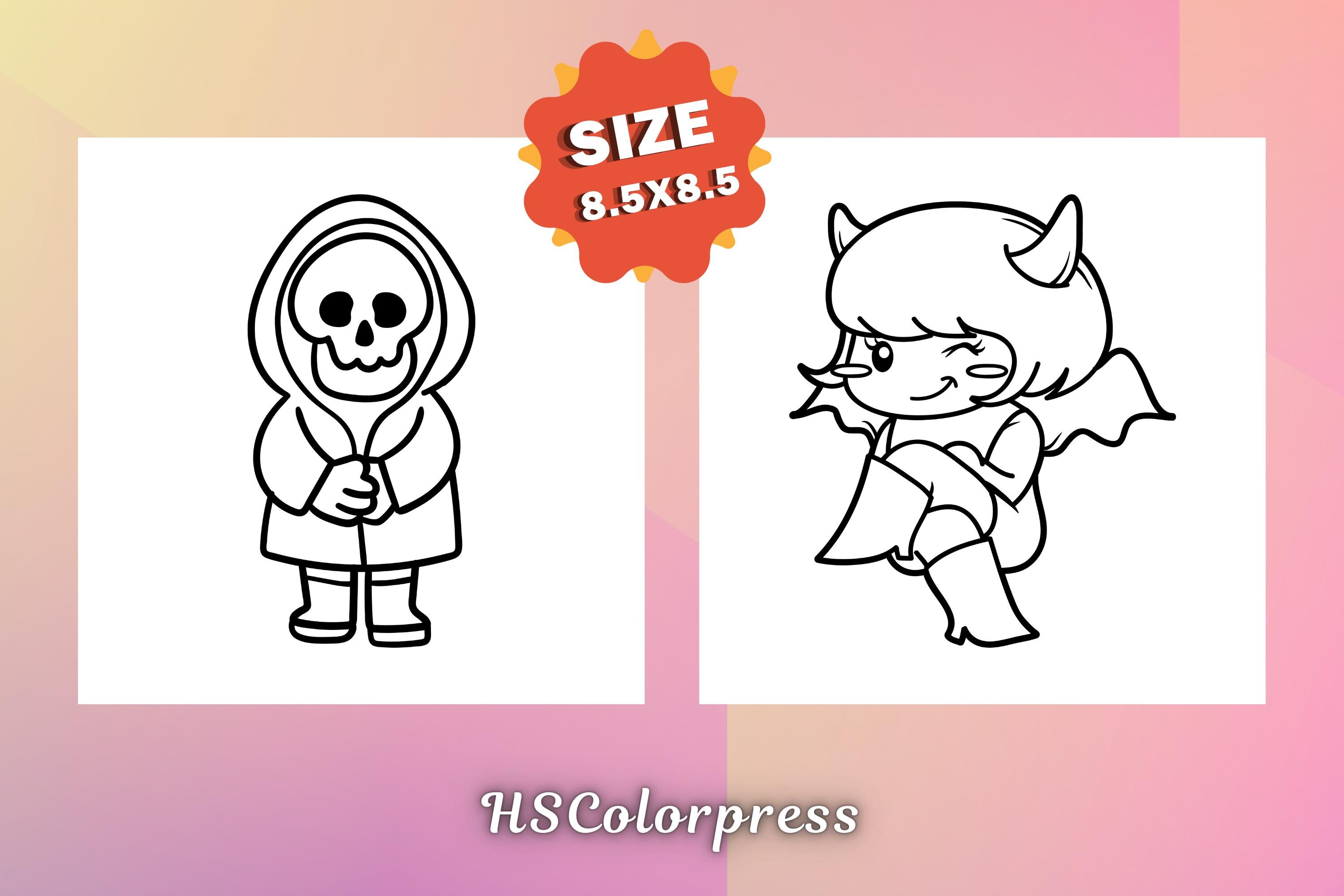 Halloween Coloring Book, Bold and Easy Coloring Pages, 100+ Cute and ...
