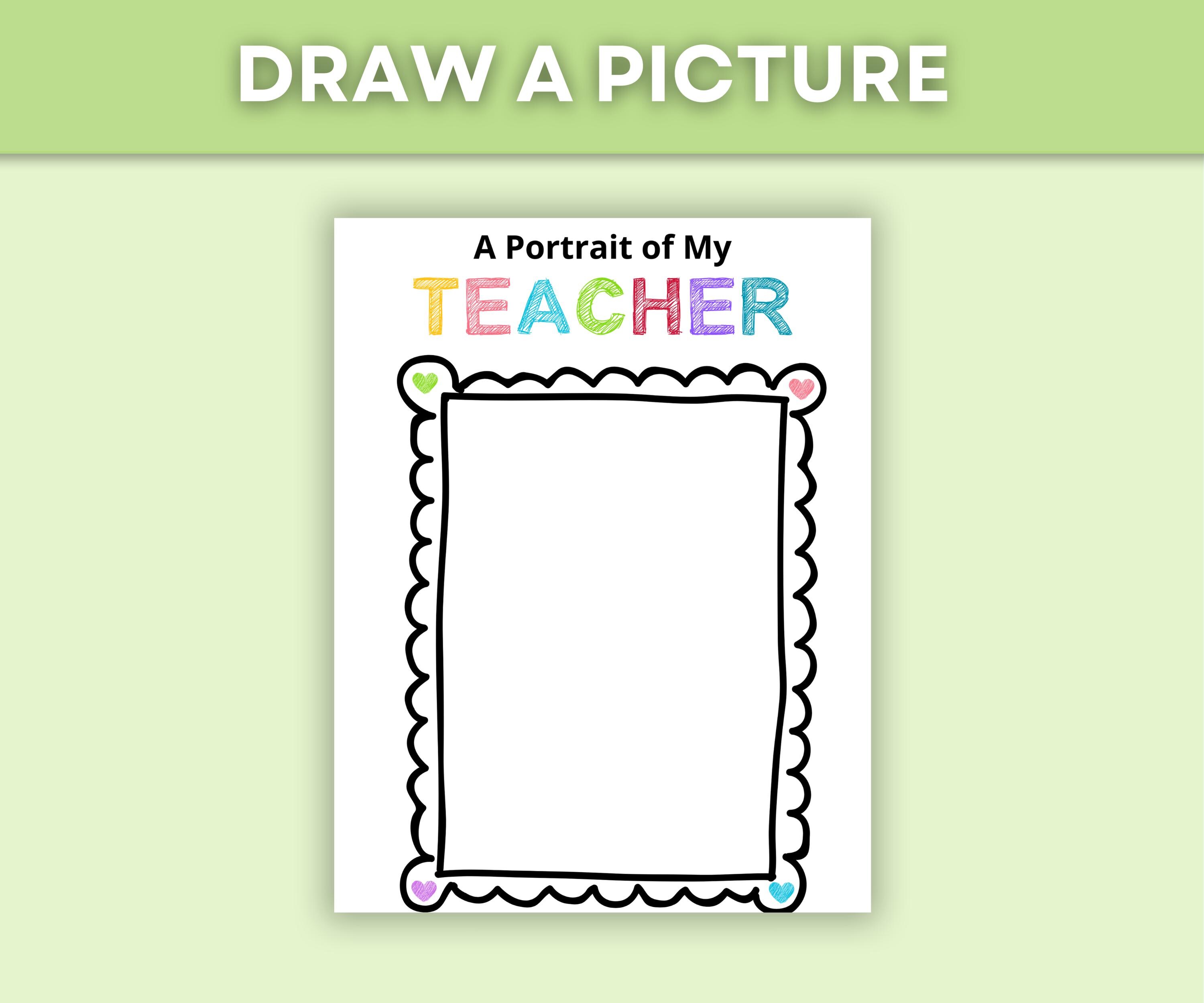 Teacher Appreciation Printable: All About My Teacher Worksheet (digital ...